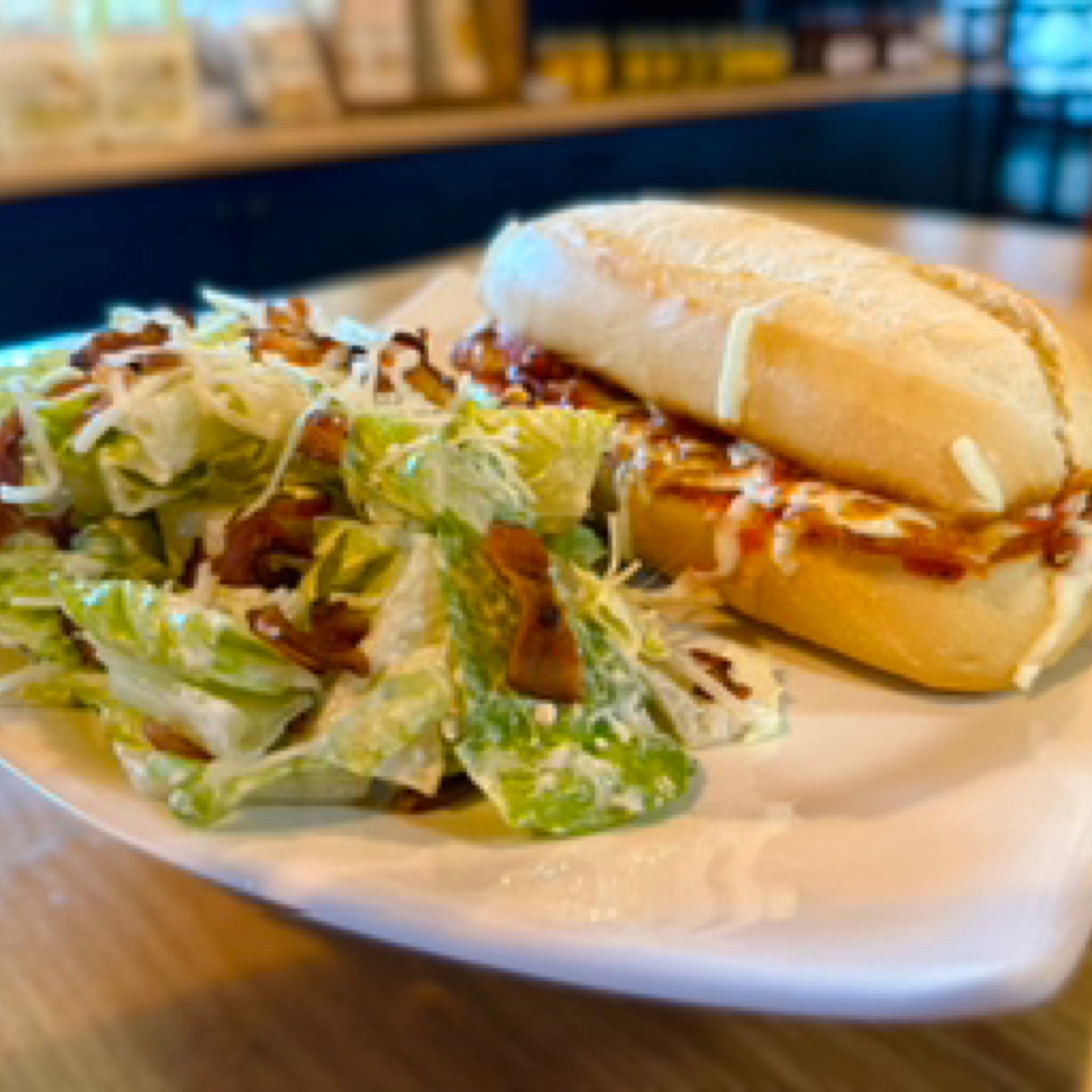 PEPPERONI PIZZA SUB & CAESAR SALAD | THE LASS & LADLE